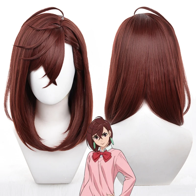 Anime-Dandadan-Cosplay-Momo-Ayase-peluca-marr-n-rojo-Bobo-pelo-corto ...