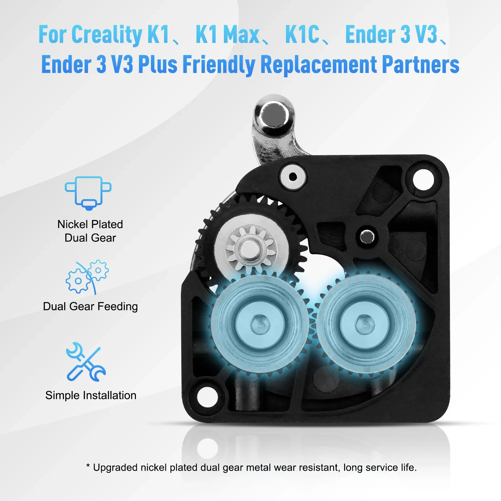 K1C-EXtruder-K1-GEAR-All-Metal-Filament-Drive-Gear-for-Creality-K1-Max ...