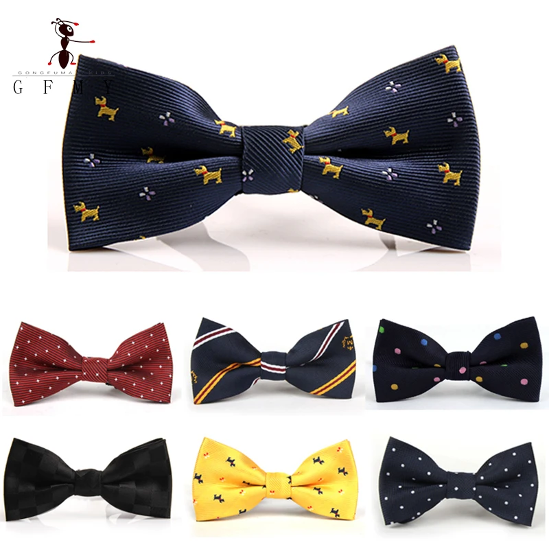Children's Fashion Shirts Bowtie Bowknot Handmade Boys Texture Silky ...