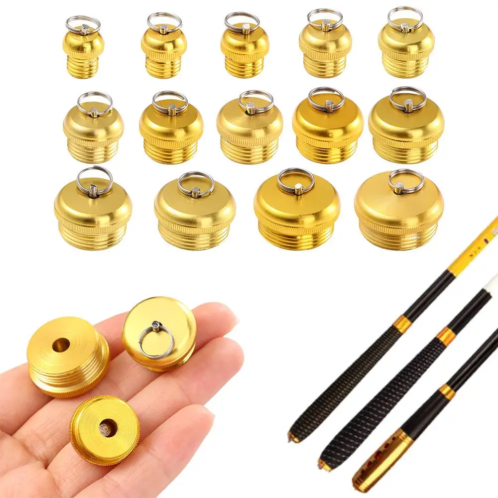 Tackle-Gold-Metal-Fishing-Rod-Cover-Fishing-Pole-Rod-Stopper-Screw-Rod ...