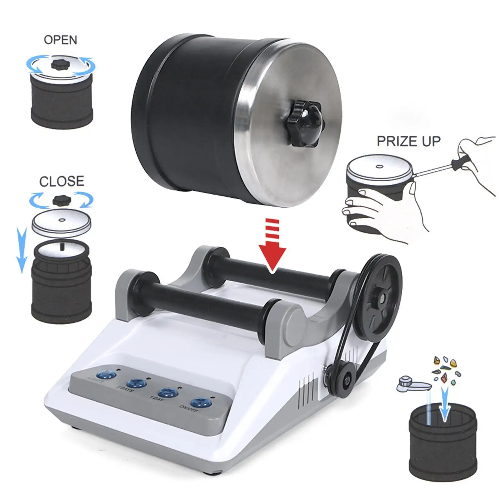 220V Professional Rock Grinder Kit Rock Polisher For Kids And Adults ...