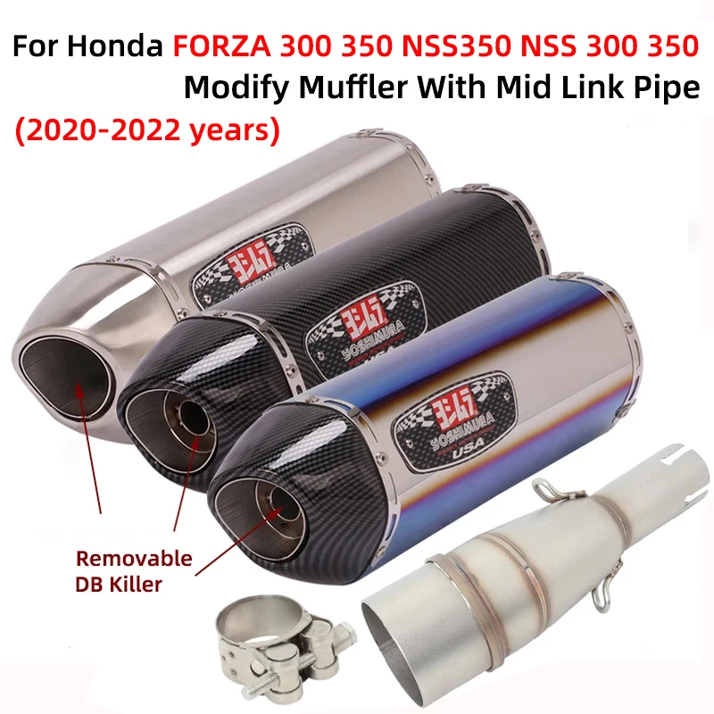 Slip On For Honda FORZA 300 350 NSS 350 NSS 300 2020 - 2022 Motorcycle ...