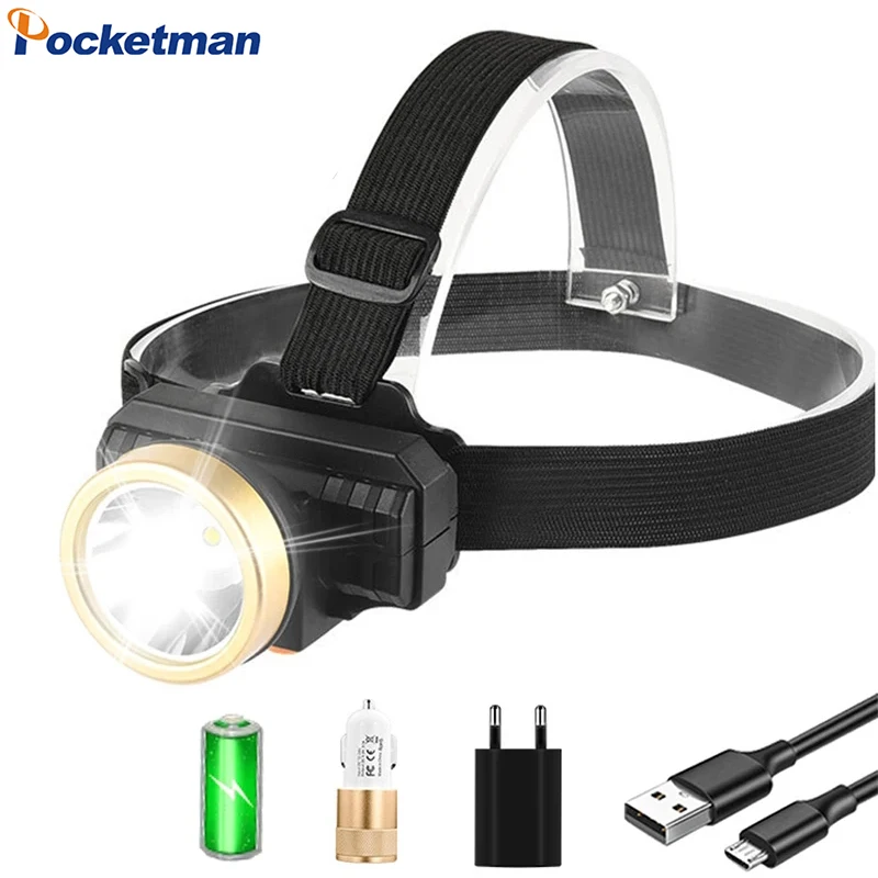 Rechargeable-LED-Headlamp-Super-Bright-3-Lighting-Modes-Waterproof ...