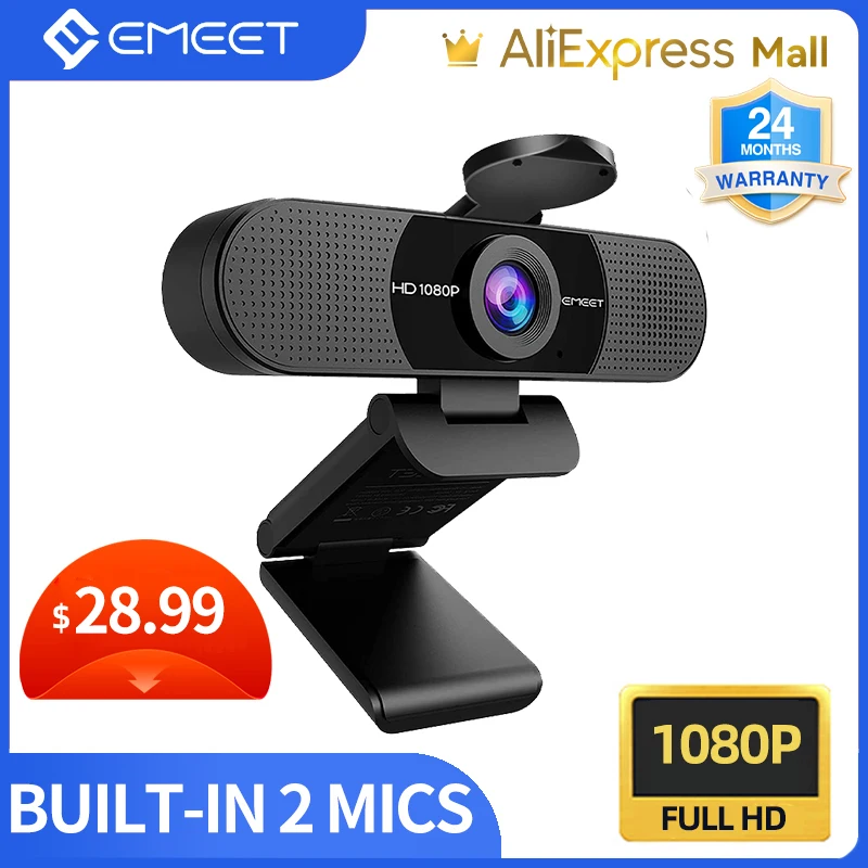 Webcam-1080P-HD-streaming-USB-mini-cam-ra-EMEET-avec-microphones-pour ...