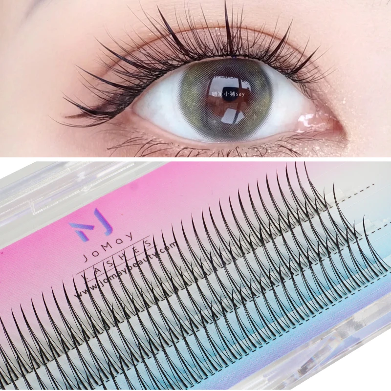 A Shape Spikes Fish Tail Cluster Eyelash Mix Heat Bonded Extension ...