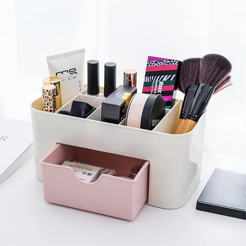 Double-Layer-Plastic-Makeup-Organizers-Storage-Box-Cosmetic-Drawers ...
