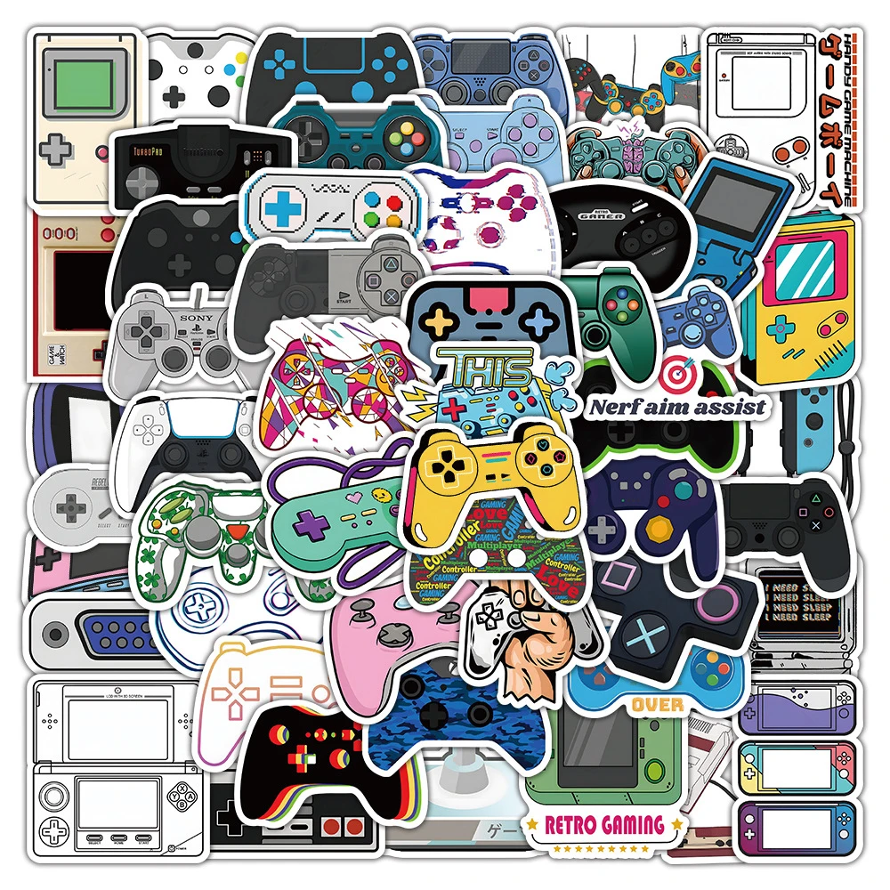 10/30/50PCS Joystick Gamepad Stickers Graffiti DIY Nintendo Switch ...