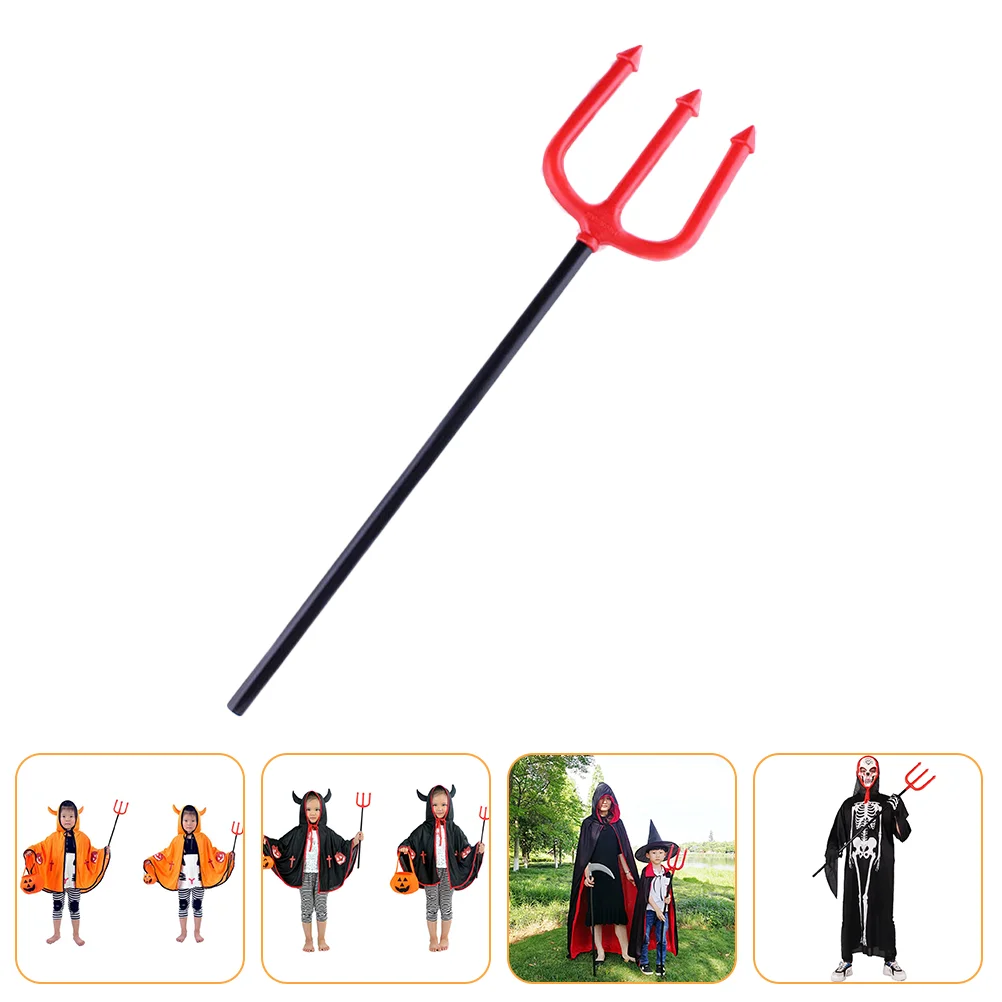 Costume-Trident-Pitchfork-Propforkcosplay-Resistantred-Kids-Accessories ...