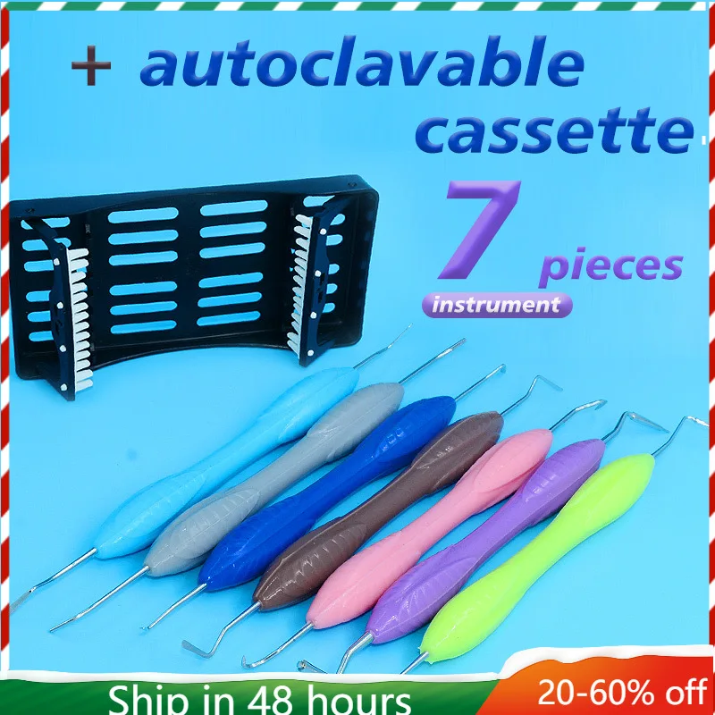 7pcs-lot-Dental-Resin-Spatulas-Silicone-Handle-Aesthetic-Restoration ...