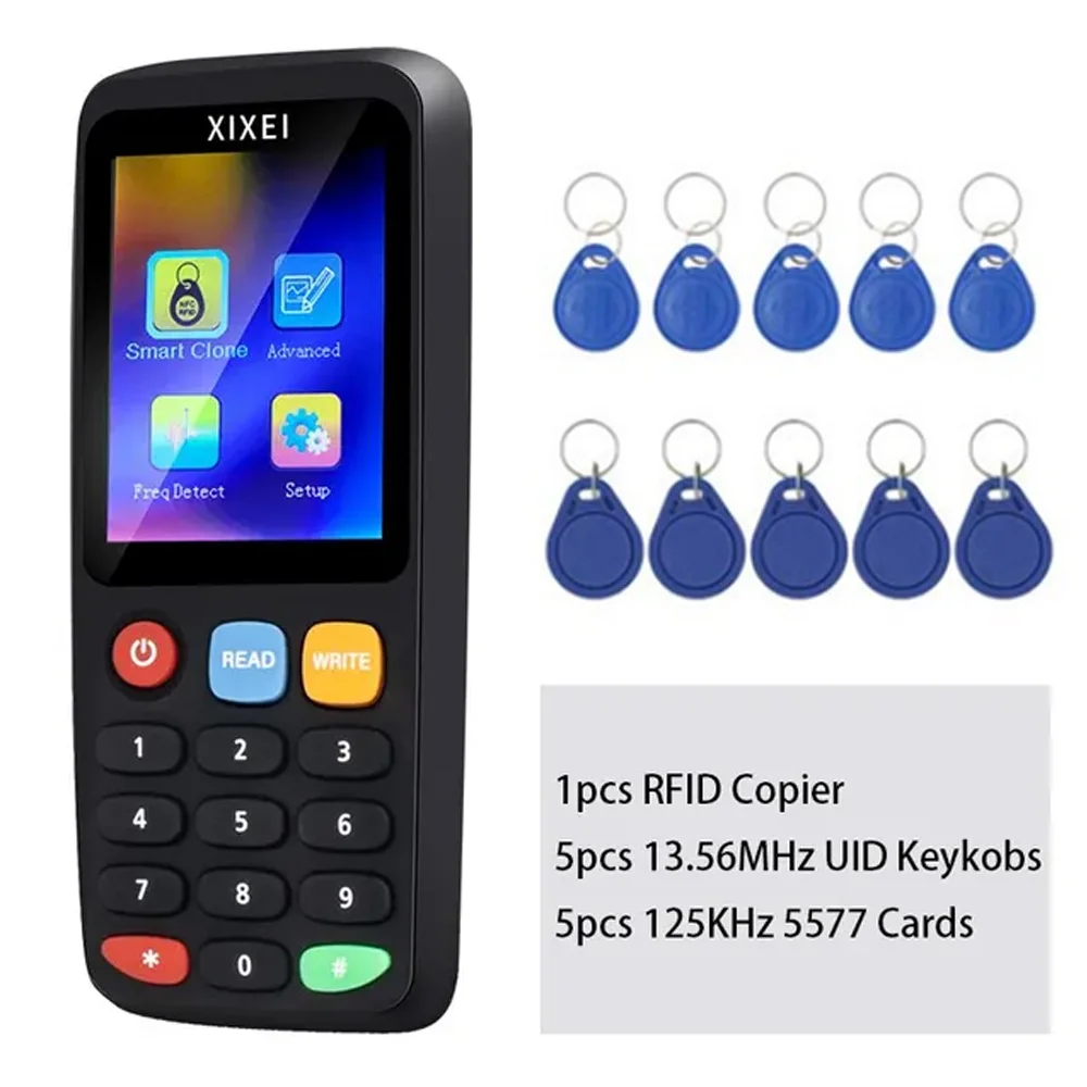 X7-RFID-Smart-Chip-Reader-IC-ID-Token-Clone-Copier-125Khz-Badge-Writer ...