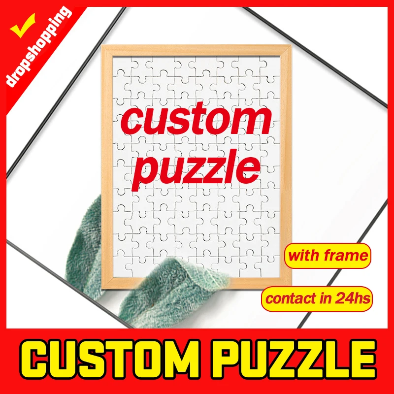 Photo Custom Wooden Personalized Jigsaw Tube Puzzle Picture DIY Toy ...