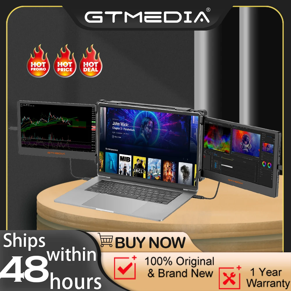 GTMEDIA-Monitor-port-til-Mate-X-tela-dupla-acopl-vel-rota-o-de-195 ...