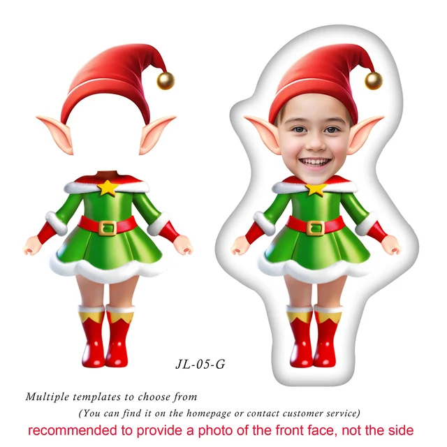 Body Template Printable Elf Face In Hole