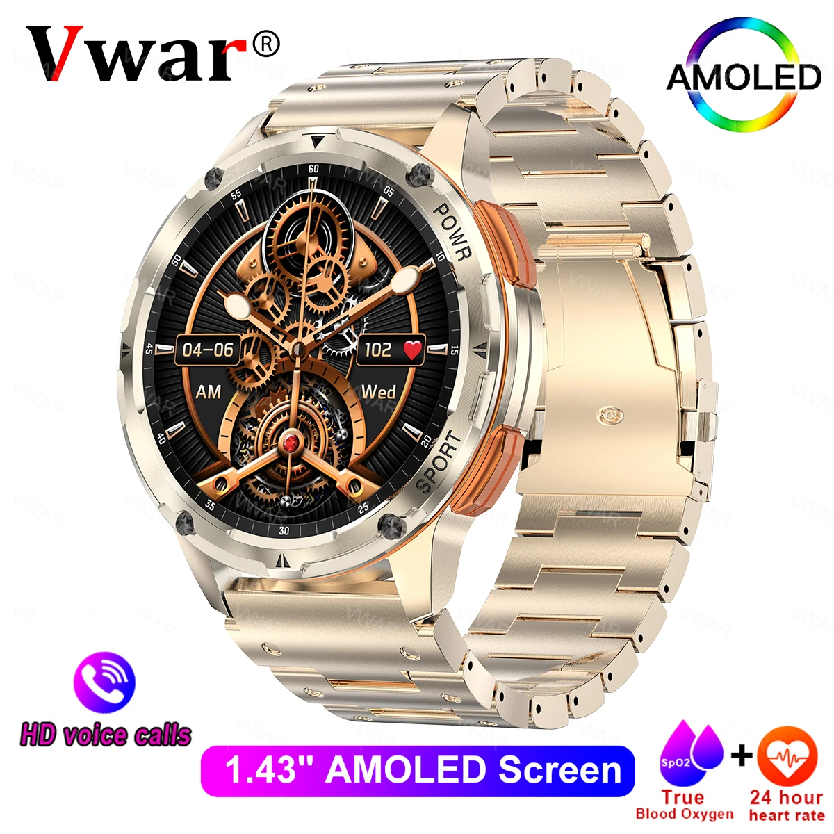 VWAR-TANK-T2-Military-Ultra-Smartwatch-Men-Women-Smart-Watch-AMOLED-AI ...