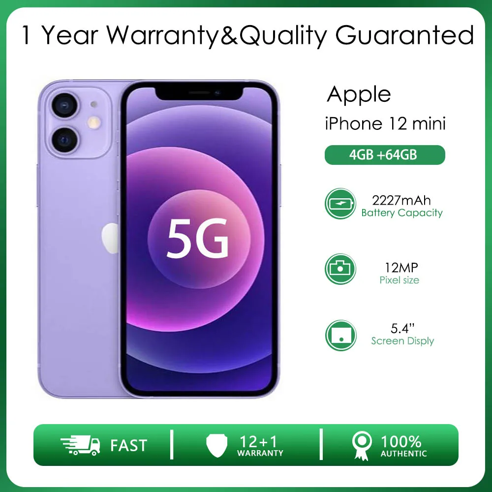 Original-Unlocked-Apple-iPhone-12-mini-Face-ID-5G-Hexa-core-4GB-RAM-64 ...