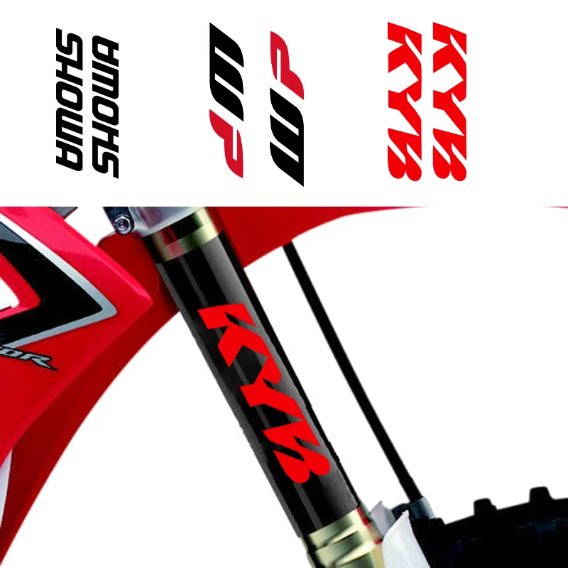 2pcs-Motocross-Motorcycle-Vinyl-Art-Sticker-For-Kyb-Wp-Suspension-Showa ...