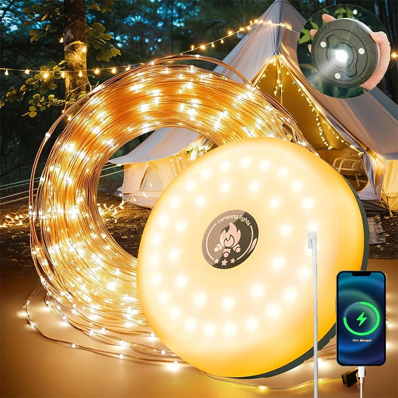 LED Camping Lamp Strip Atmosphere 10M Length Waterproof Recyclable ...