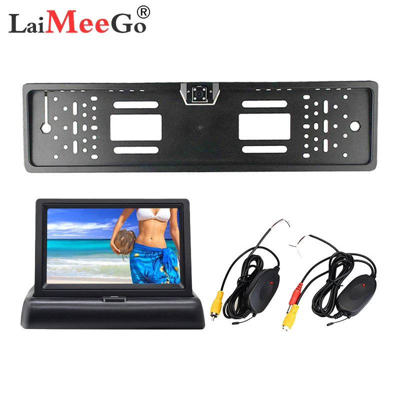 4.3 Inch Tft Lcd Car Monitor Parking Assistance Ru European License ...