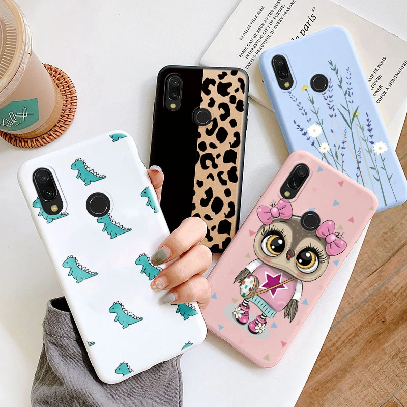 For Redmi Note 7 7S Note7 Pro Phone Cove Cute Flower Cartoon Dinosaur ...
