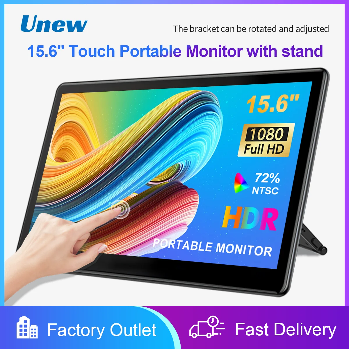 15-6-inch-Touch-Portable-Monitor-FHD-1920x1080-Second-Screen-Display ...