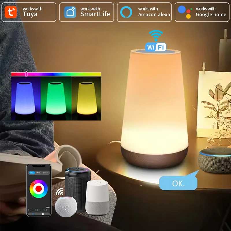 Tuya-WiFi-Touch-Bedside-Light-Smart-Table-Lamp-Dimmable-Lamp-App-Voice-Control-Table-Bedside ...