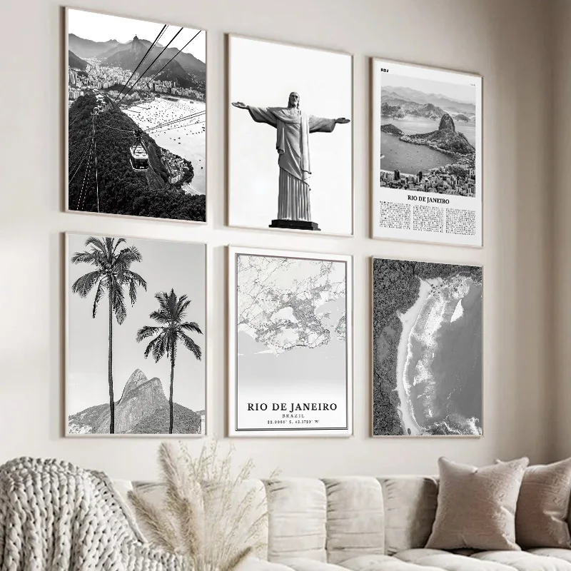 Brazil-Rio-De-Janeiro-Landscape-Wall-Painting-Decorative-Prints-Canvas ...