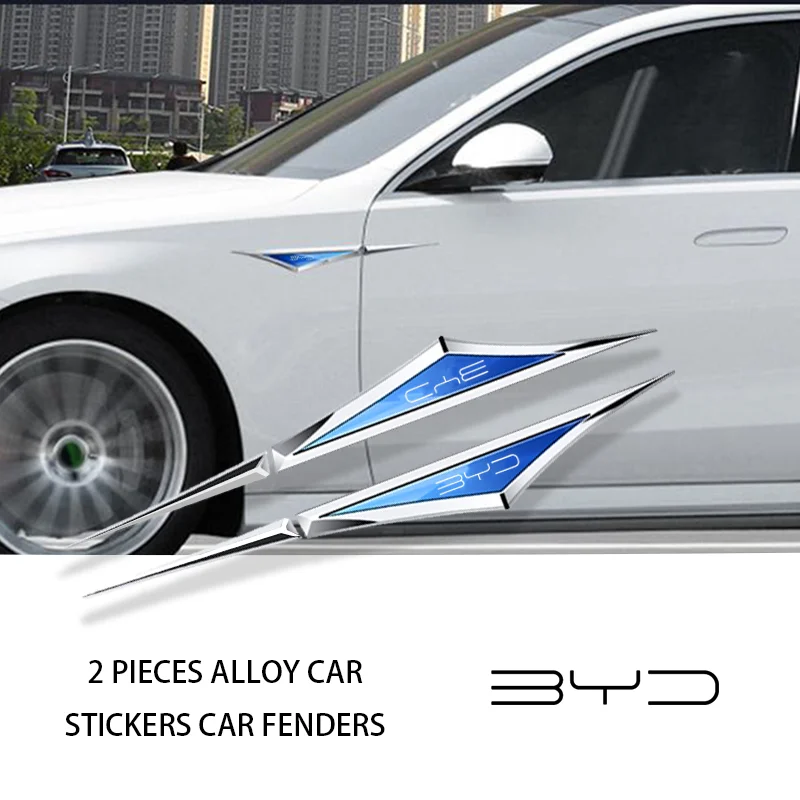 Car-Fender-Metal-Sticker-Decal-Badge-DIY-Shield-Emblem-For-BYD-Dolphin ...