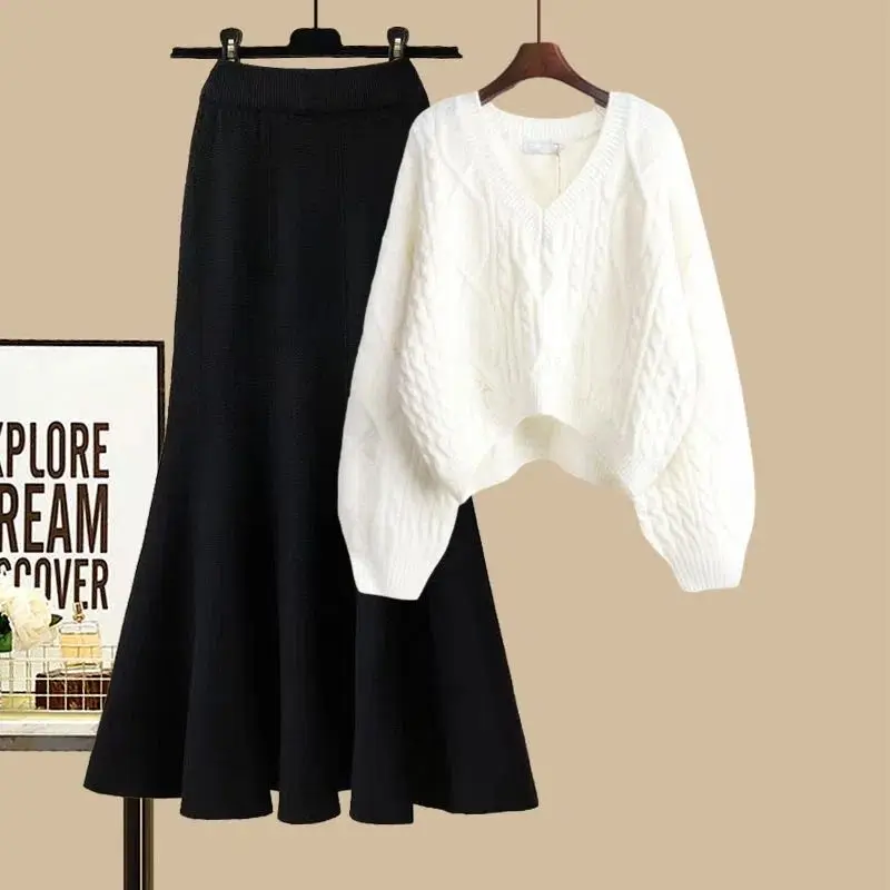 Dress-Sets-Casual-High-Waist-Skirt-New-Korean-Matching-Fashion-Slim ...