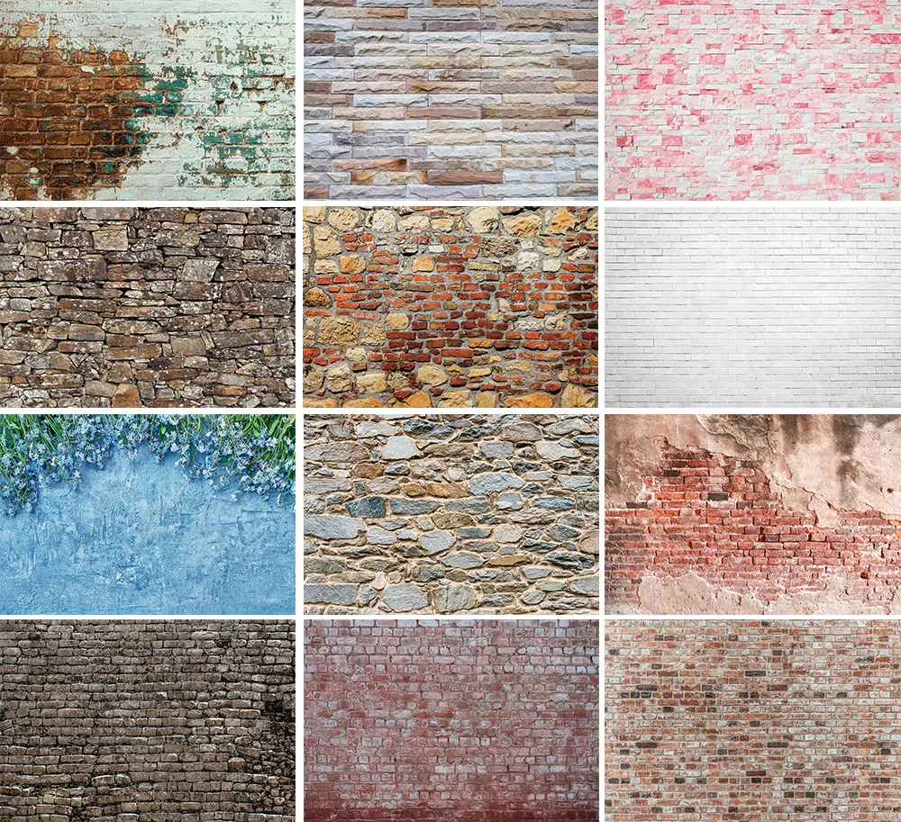 Brick Wall Backdrop for Photo Studio Grunge Wall Photography Background ...