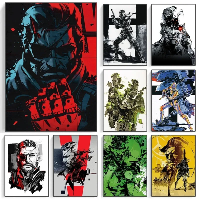 Classic-Metal-Gear-Solid-MGS-Video-Game-Canvas-Painting-Wall-Art-Poster ...