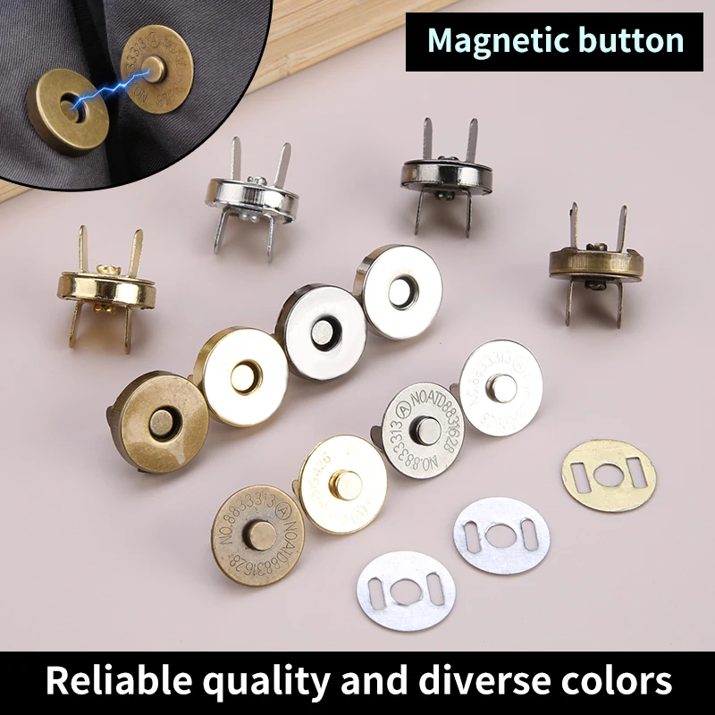 10Pcs-Pack-14-18MM-Magnetic-Snap-Fasteners-Clasps-Buttons-Handbag-Purse ...