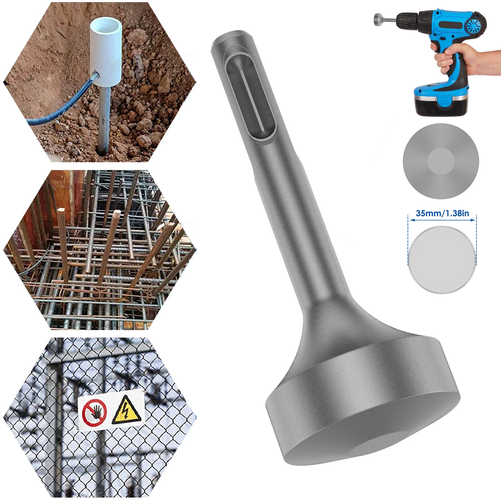 Motorista-de-haste-de-aterramento-SDS-broca-de-a-o-todas-as-brocas-SDS ...