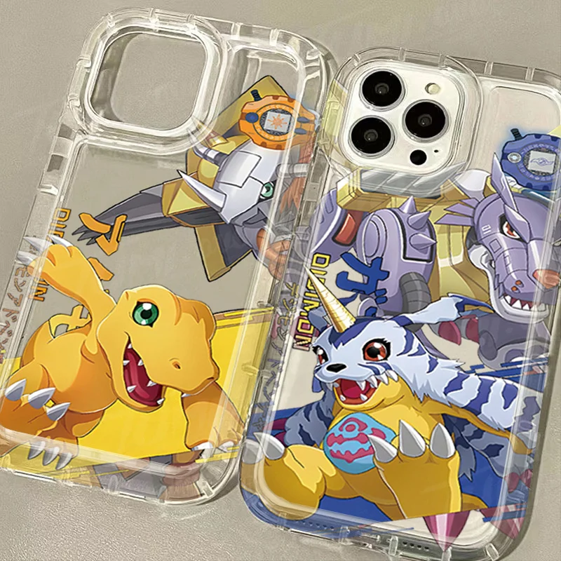 Cartoon Digimon Adventure Clear Phone Case Cover for Honor X8 5G (7)