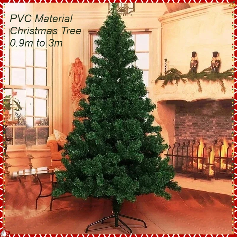 PVC Christmas Tree Encrypted Artificial Fir Decorative Tree Indoor and ...