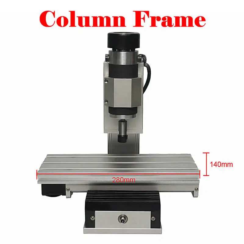 Mini CNC Column 1010 Frame 3 Axis 400W for Vertical Engraving Milling ...