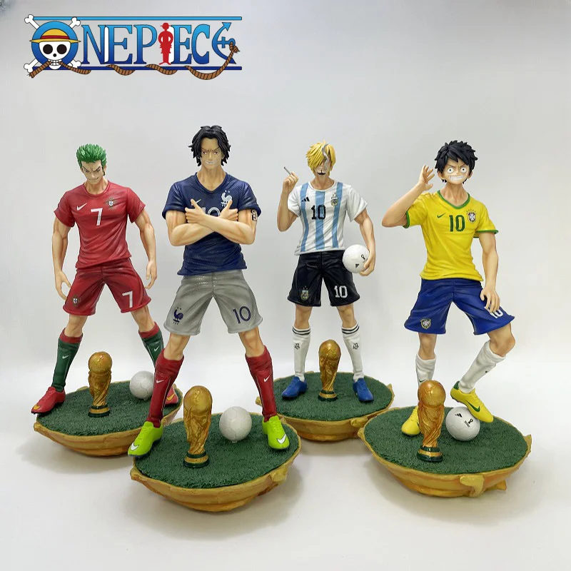 Anime-Dos-Desenhos-Animados-One-Piece-Figure-Futebol-Gk-Sanji-Cos-Messi ...