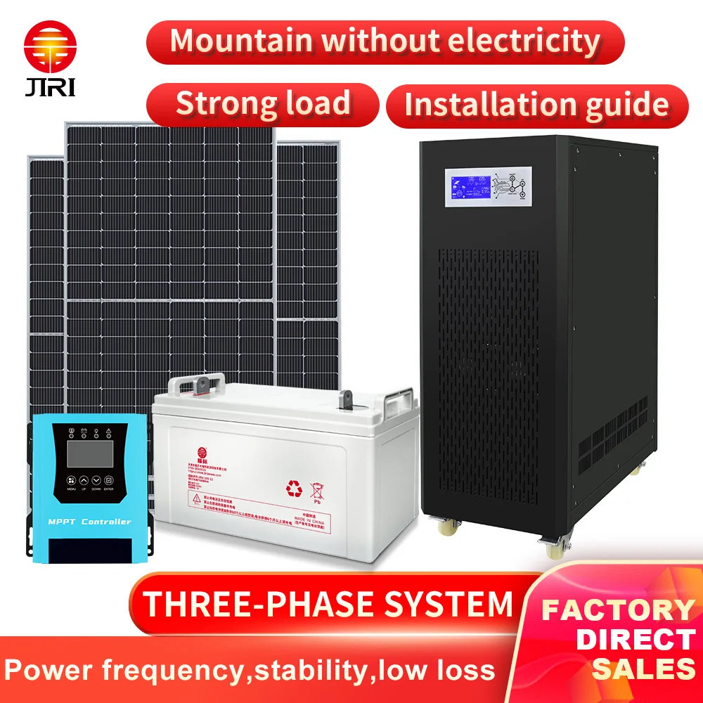 Full Three Phase 100kva 80kw Off Grid Hybrid Solar Power Panel System ...