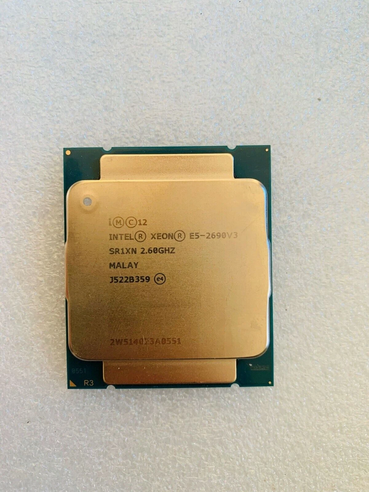 Intel Xeon E5 2690 V3 2.6Ghz 12 Core 30M 9.6GT/s SR1XN LGA2011 3 CPU ...
