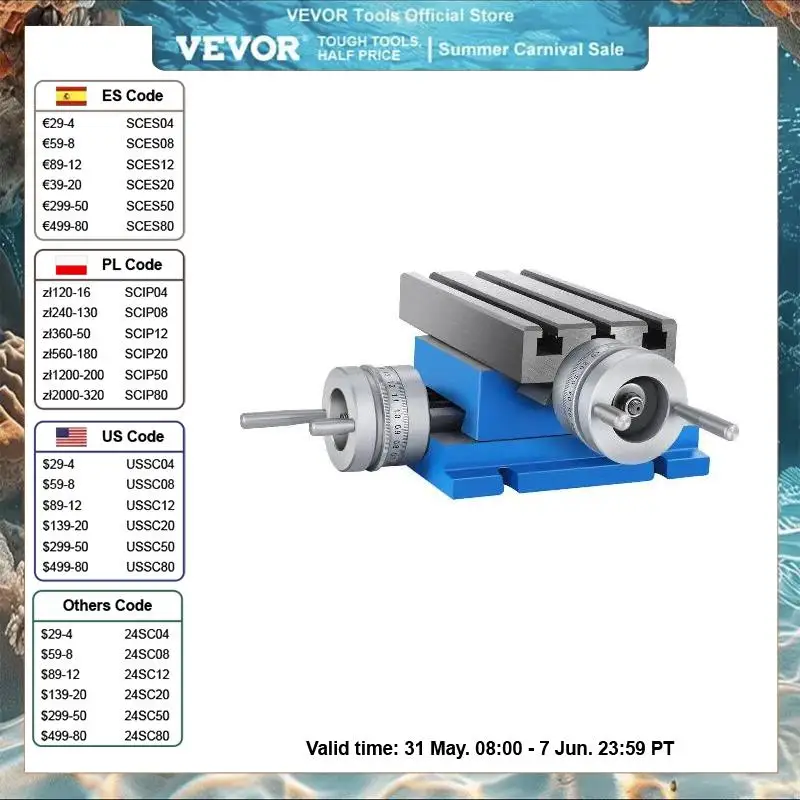 VEVOR-Adjustable-Milling-Machine-Compound-Worktable-Cross-Slide-Table-4 ...