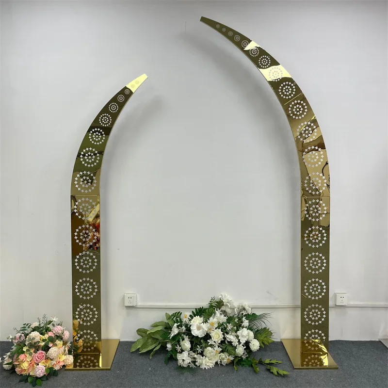 2pcs-of-New-Wedding-props-golden-cow-horns-wedding-stage-decoration ...