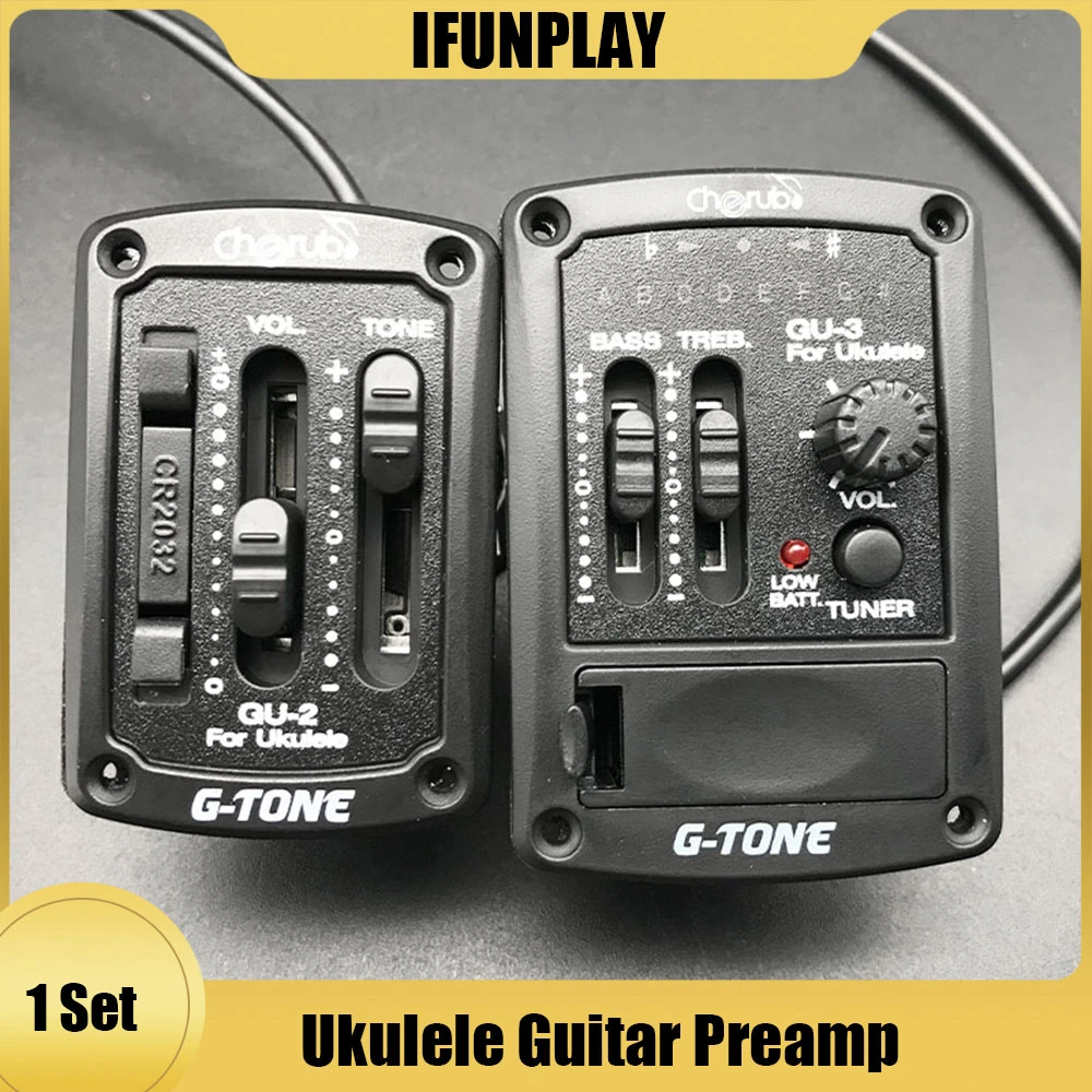 Cherub Gu-3 Acoustic Ukulele Preamp System 2band Eq For Ukulele With ...