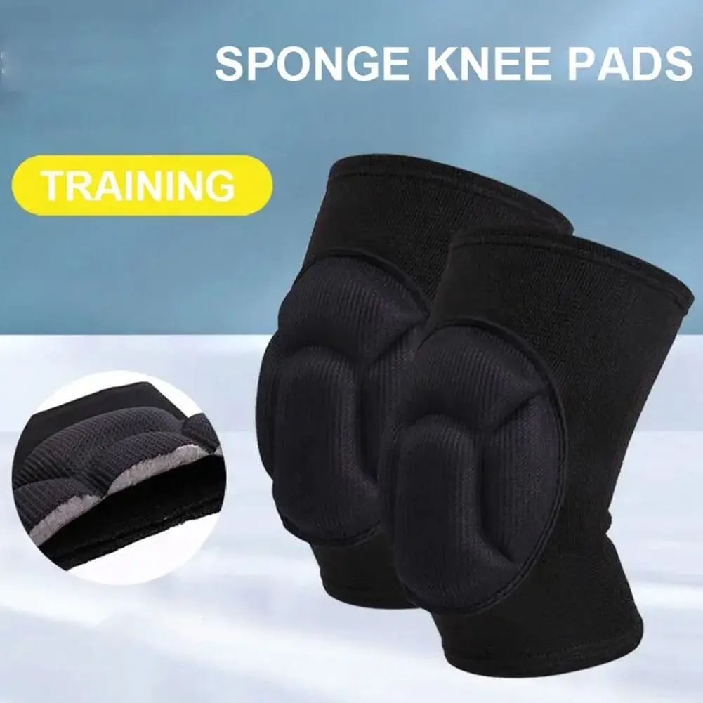 1Pair Thickened protection Sports Kneepad Men Elastic Knee Pads Support ...