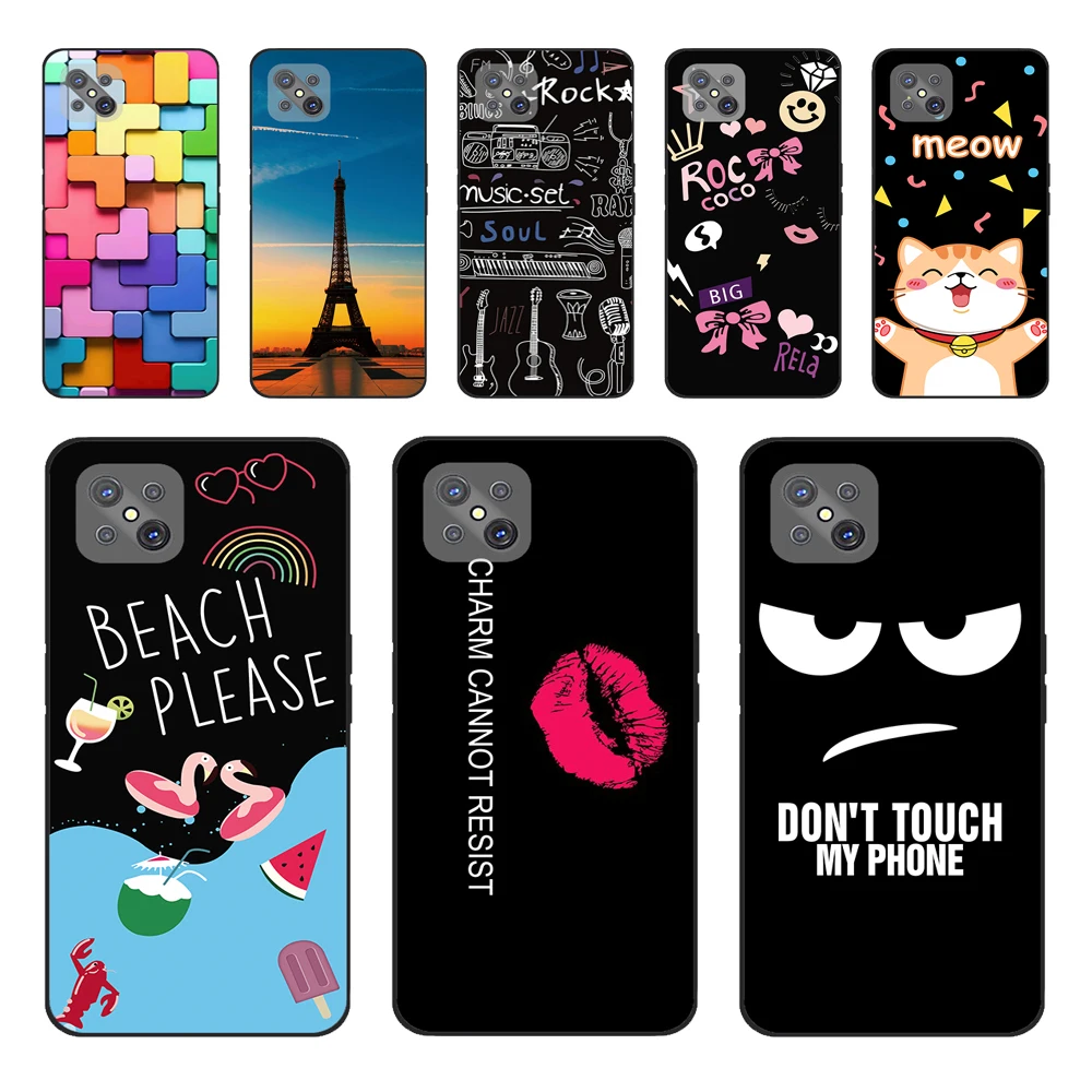 For-OPPO-Reno-4Z-5G-Case-Reno4Z-Silicone-TPU-Bumper-Soft-Phone-Cover ...