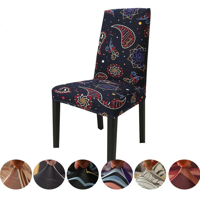 Geometry-chair-covers-for-dining-Elastic-Chair-Covers-Spandex-Stretch ...