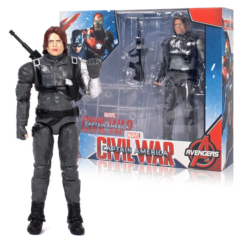 Figuras de acción articuladas originales de Marvel Avengers Falcon Winter Soldier Hulk Visio ...