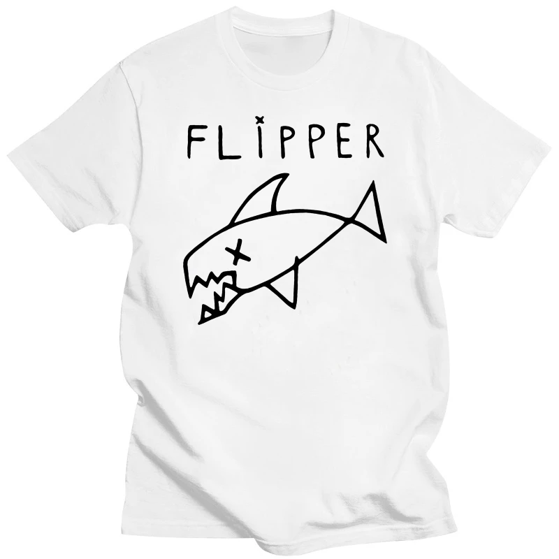 Flipper-Fish-Rock-Music-Band-T-Shirts-Men-100-Cotton-O-Neck-Tshirt-Man ...
