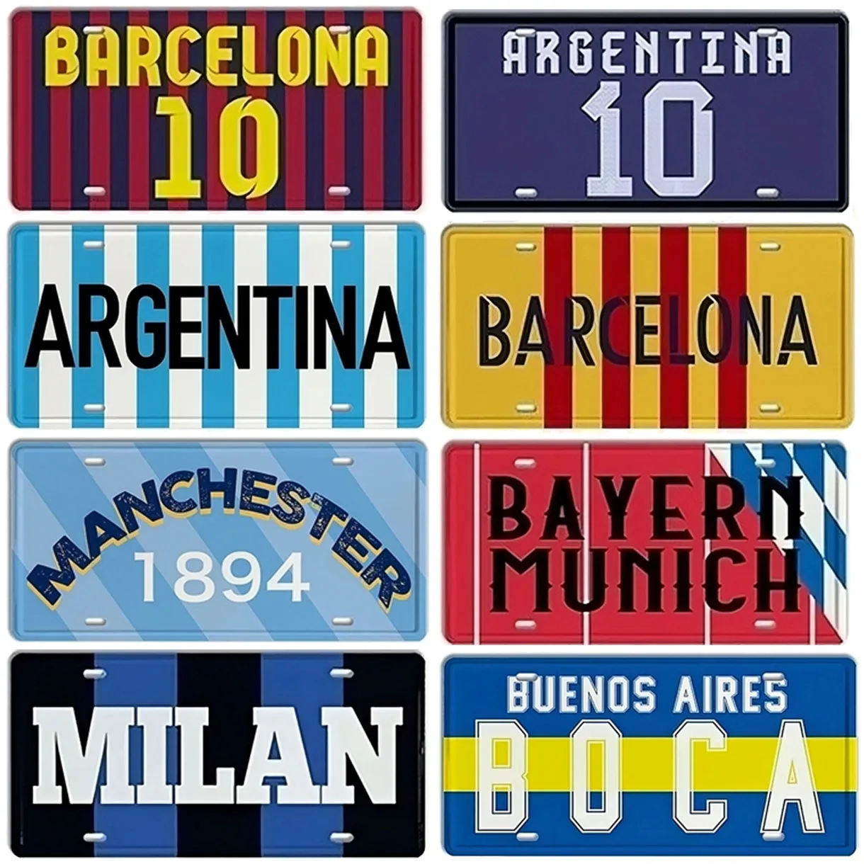 Barcelona-License-Plates-for-Wall-Decoration-Metal-Tin-Signs-Vintage ...