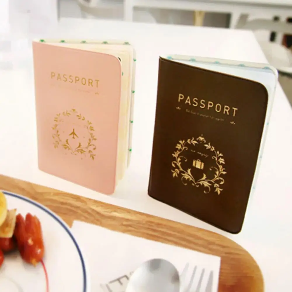 Simple-Leather-Passport-Holder-Travel-Portable-Card-Holder-Protective ...