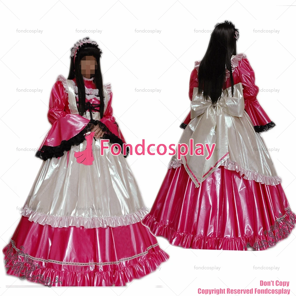 Fondcosplay Adult Sexy Cross Dressing Sissy Maid Lockable Hot Pink Thin ...