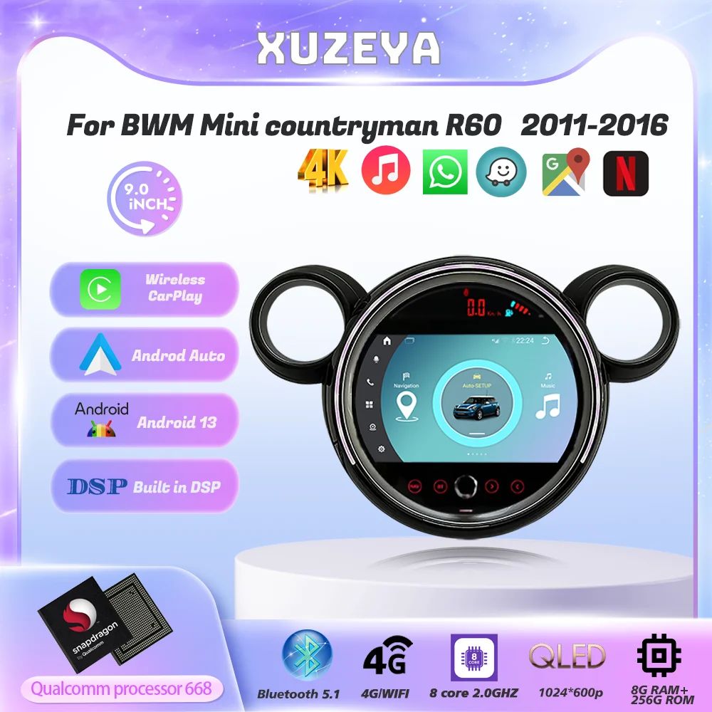 9-0-inch-Android-13-For-BWM-Mini-countryman-R60-2011-2016-GPS ...